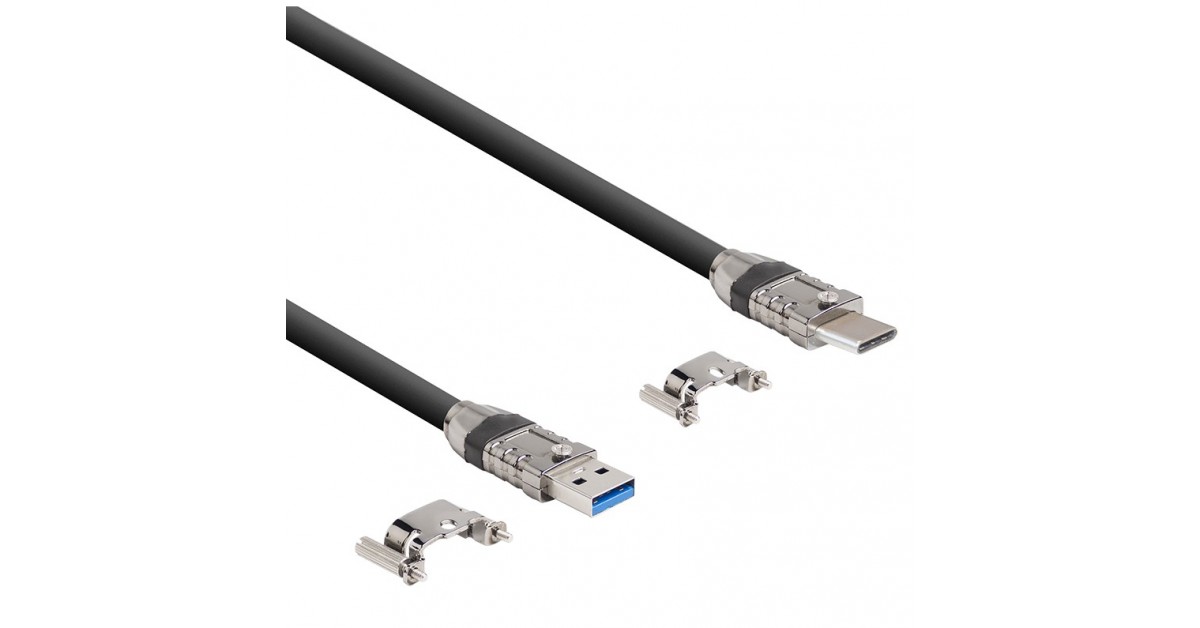 USB 3.1 Gen 1, 5 m, standard cable, straight, screwable | Borginsole